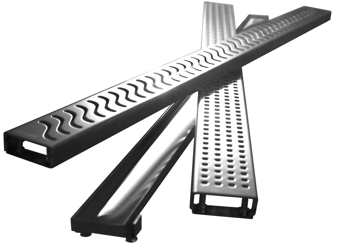 TruGard® Linear Drain - 48" S Style - The Original Granite Bracket