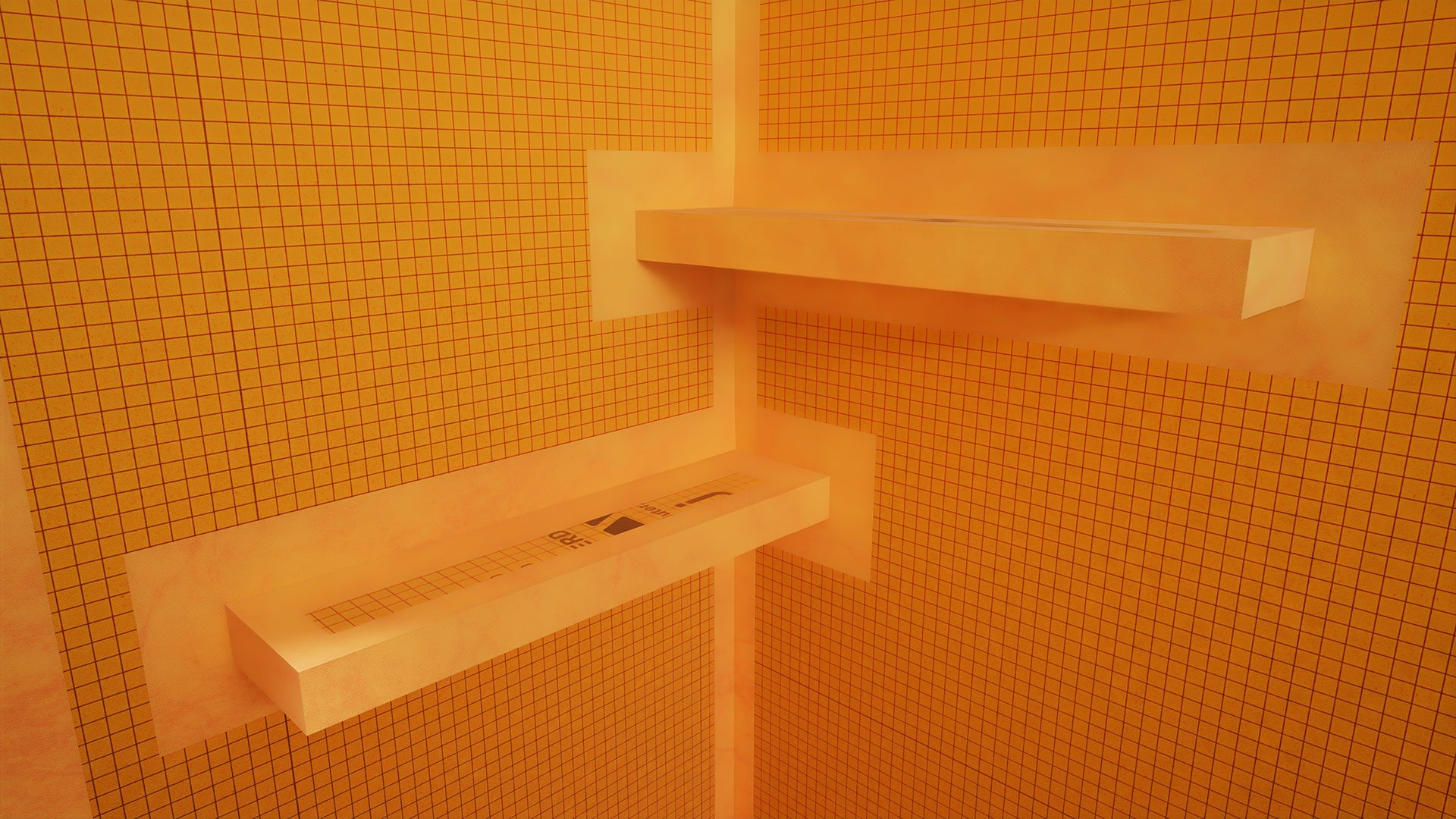The Original™ Deluxe 48" x 48" Shower Conversion Kit with Orange Water ...