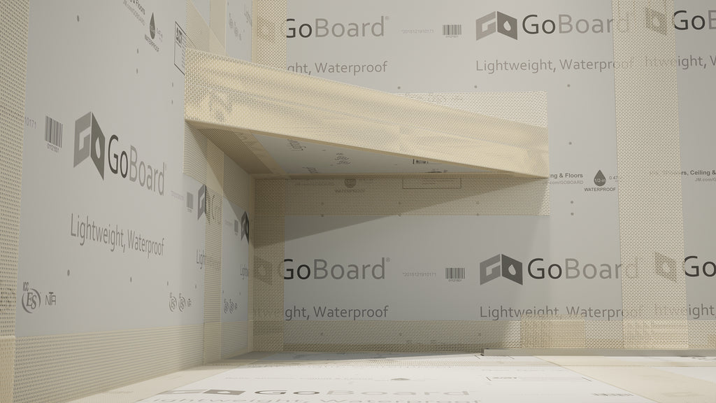 *New* The Original Floating Corner Shower Bench Kit with GoBoard® by O ...
