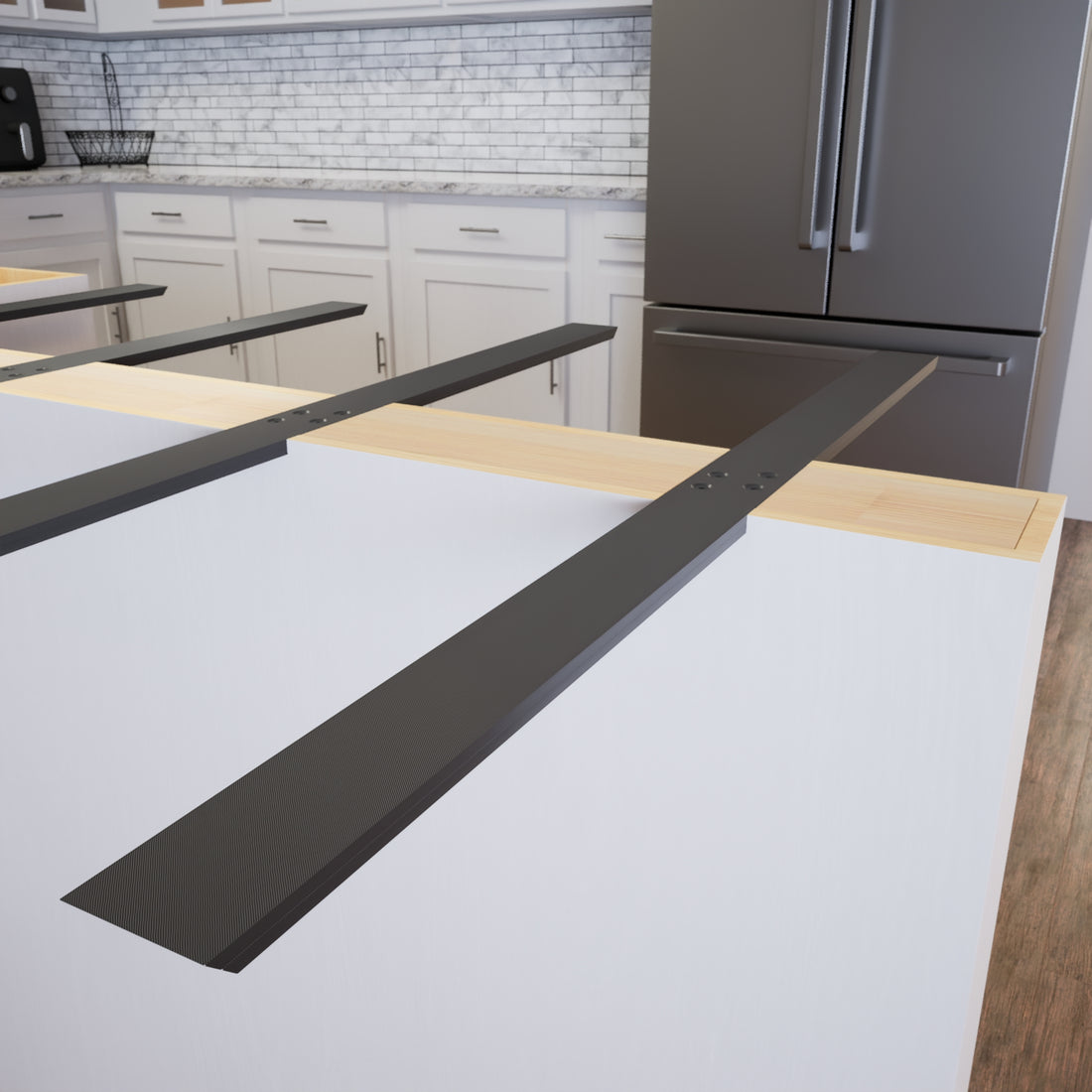The Original™ Carbon Fiber Flat Wall Countertop Support Bracket with C ...