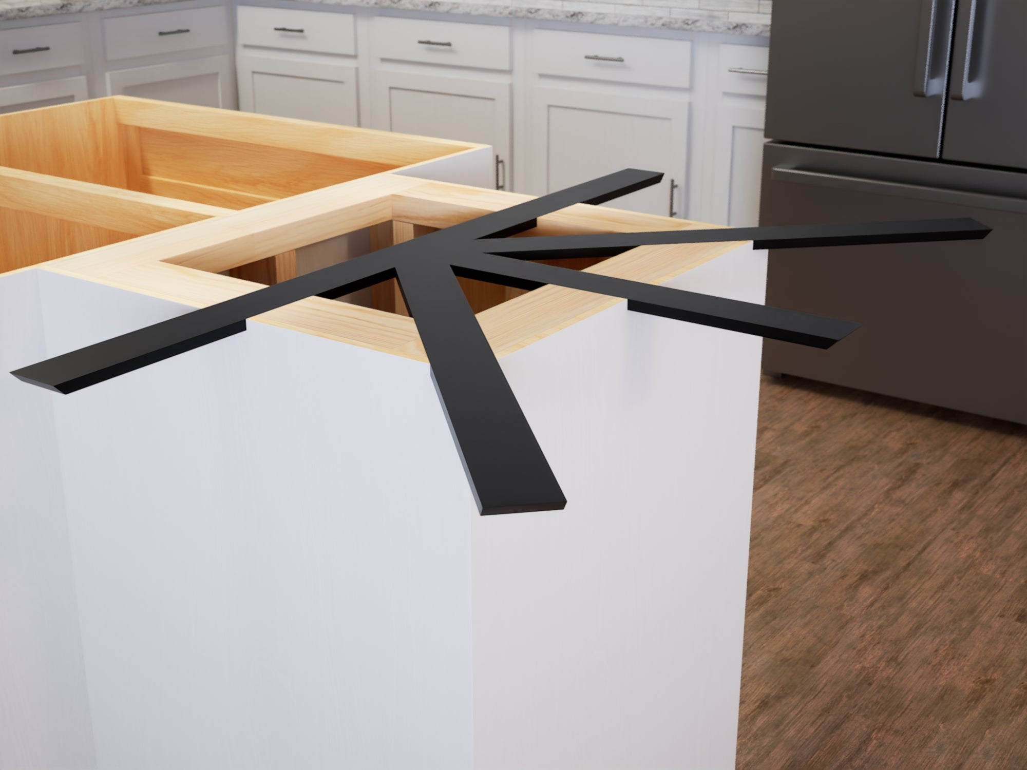 Kitchen Island Support Brackets | Custom Support Brackets | OGB - The ...
