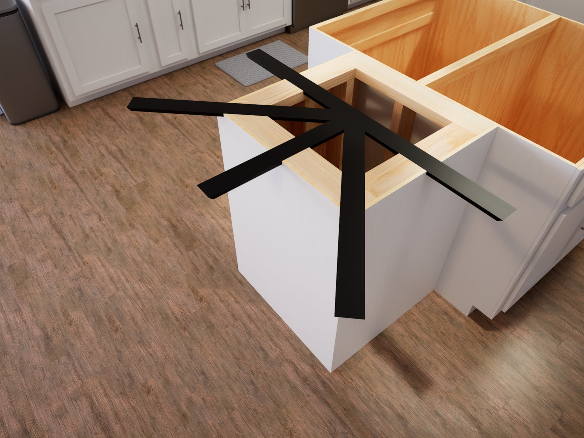Kitchen Island Support Brackets | Custom Support Brackets | OGB - The ...