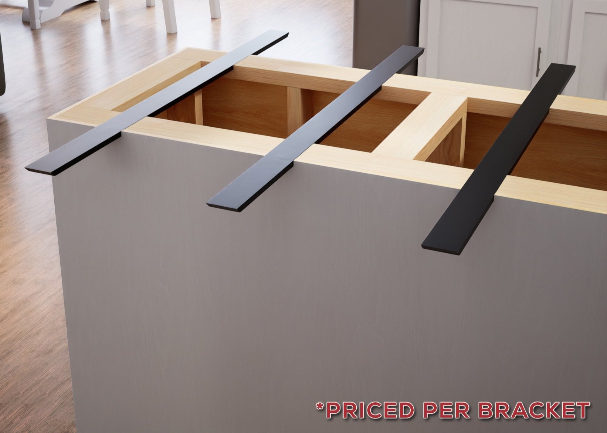 Double Sided Island Support Bracket | Countertop Support - The Original ...