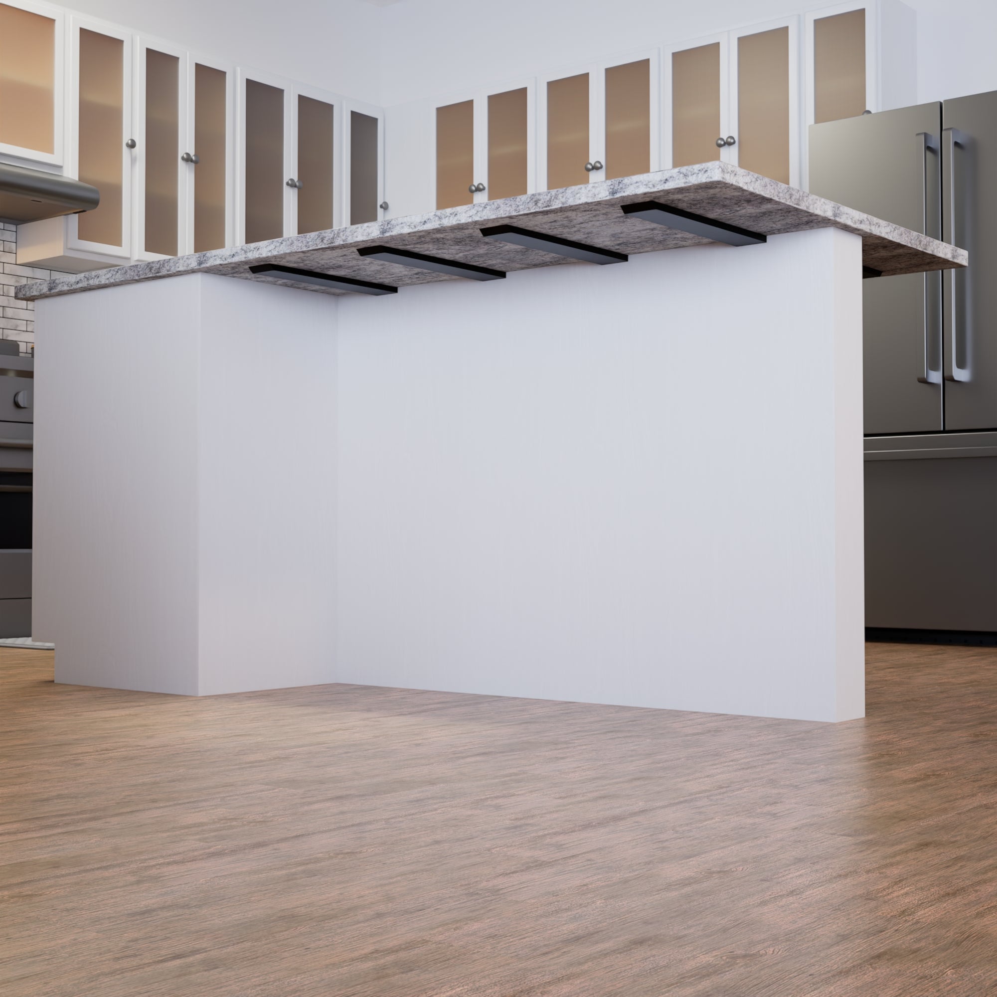 Flat Wall Countertop Support Bracket | Original Granite Bracket - The ...