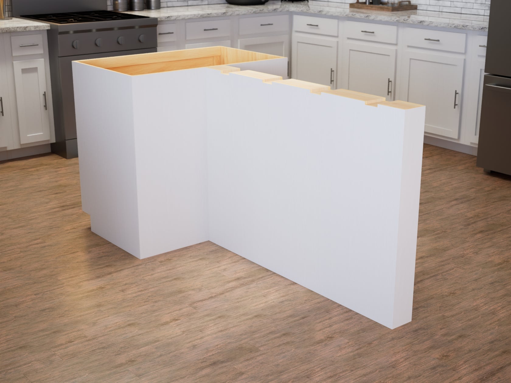 Flat Wall Countertop Support Bracket | Original Granite Bracket - The ...