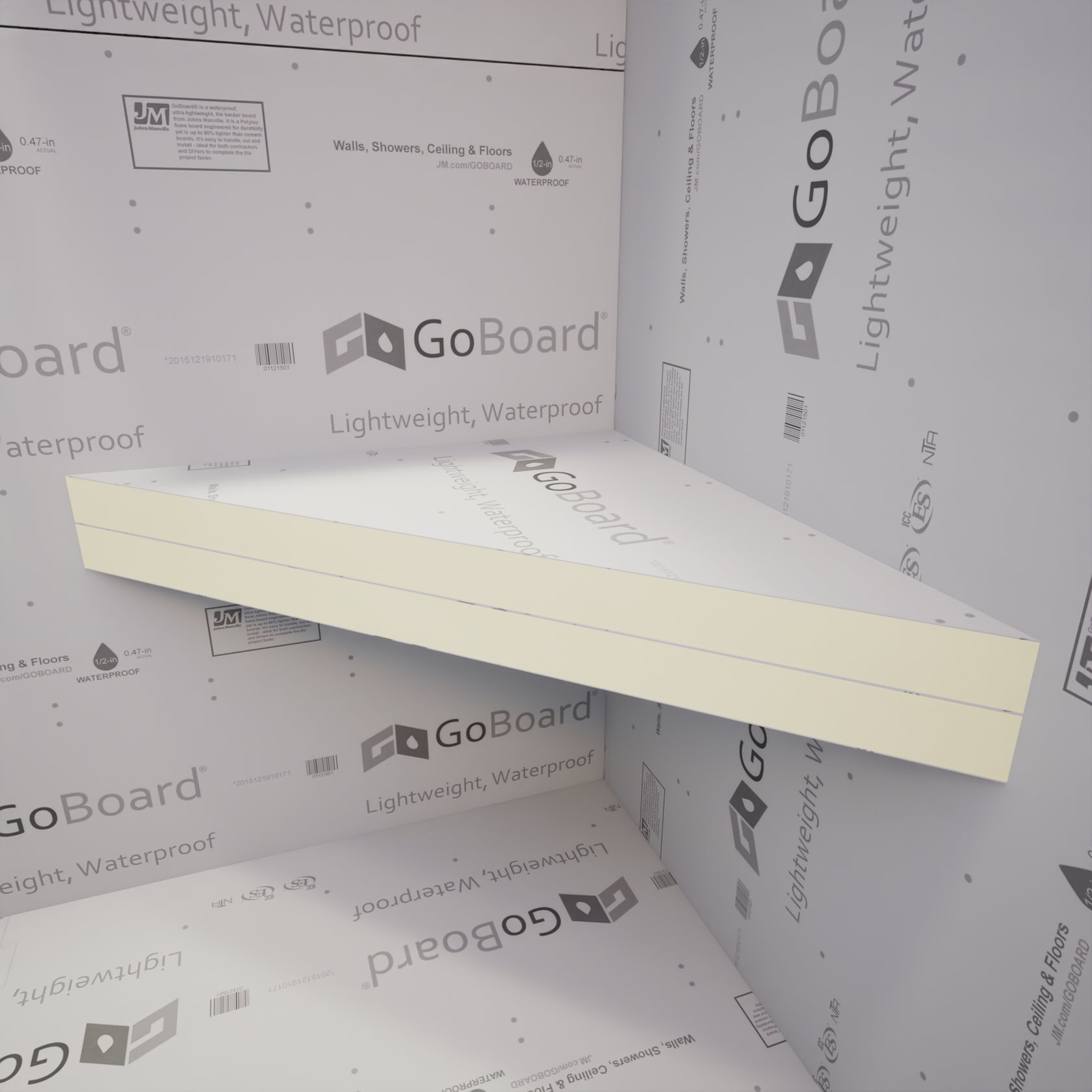 The Original Floating Corner Shower Bench Kit™ with GoBoard® - The ...