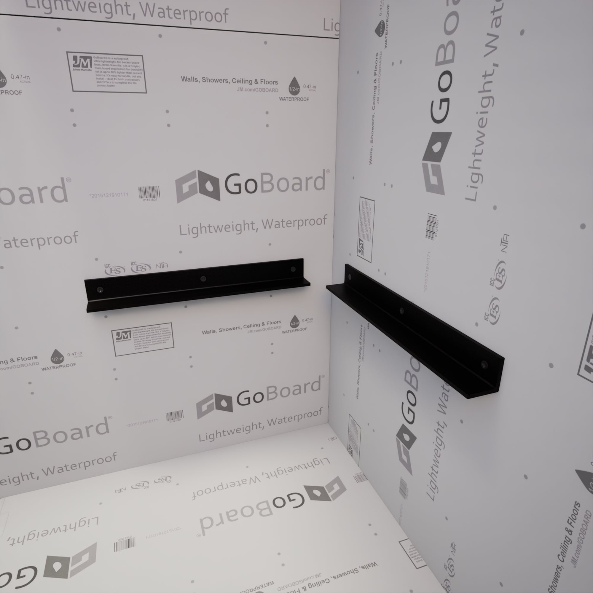 The Original Floating Corner Shower Bench Kit™ with GoBoard® - The ...