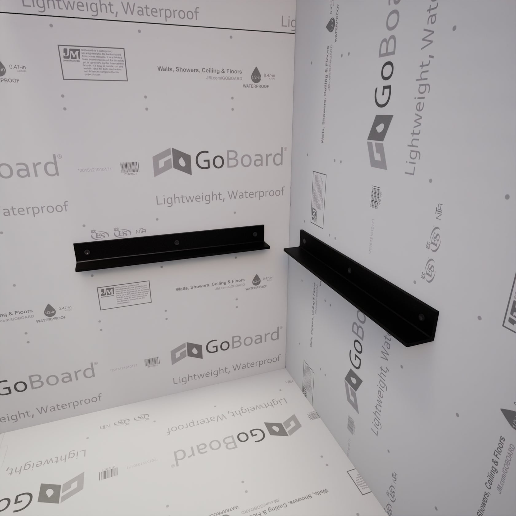 The Original Floating Corner Shower Bench Kit™ with GoBoard® - The ...