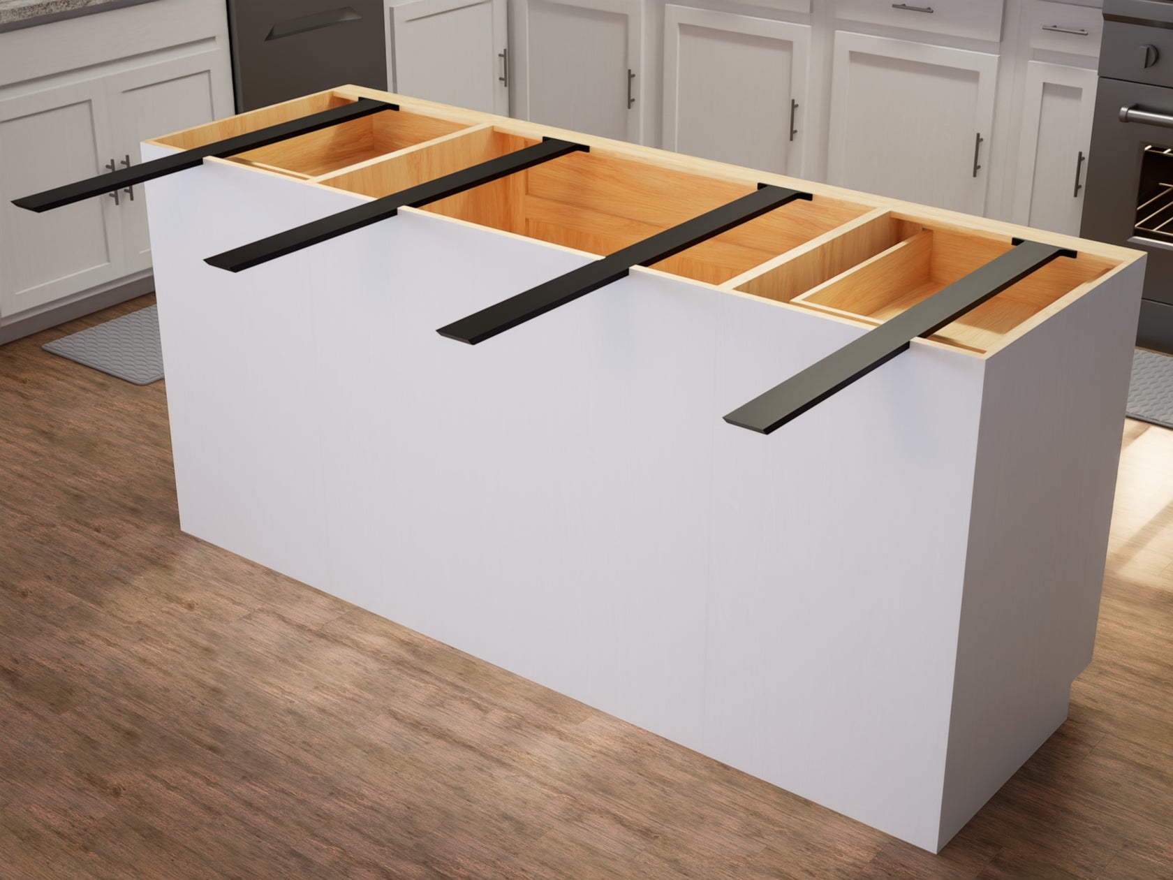 Hidden Island Support Bracket | Invisible Countertop Overhang Support ...