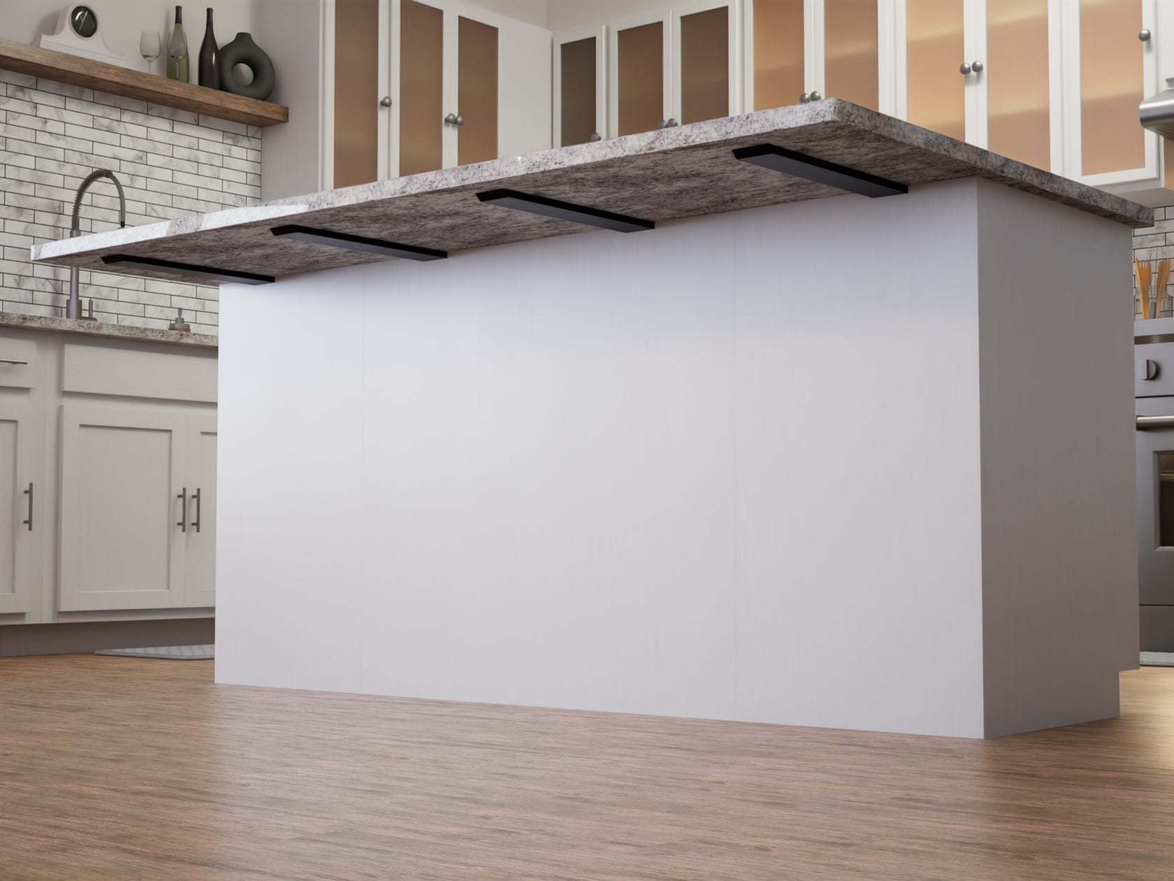 Hidden Island Support Bracket | Invisible Countertop Overhang Support ...