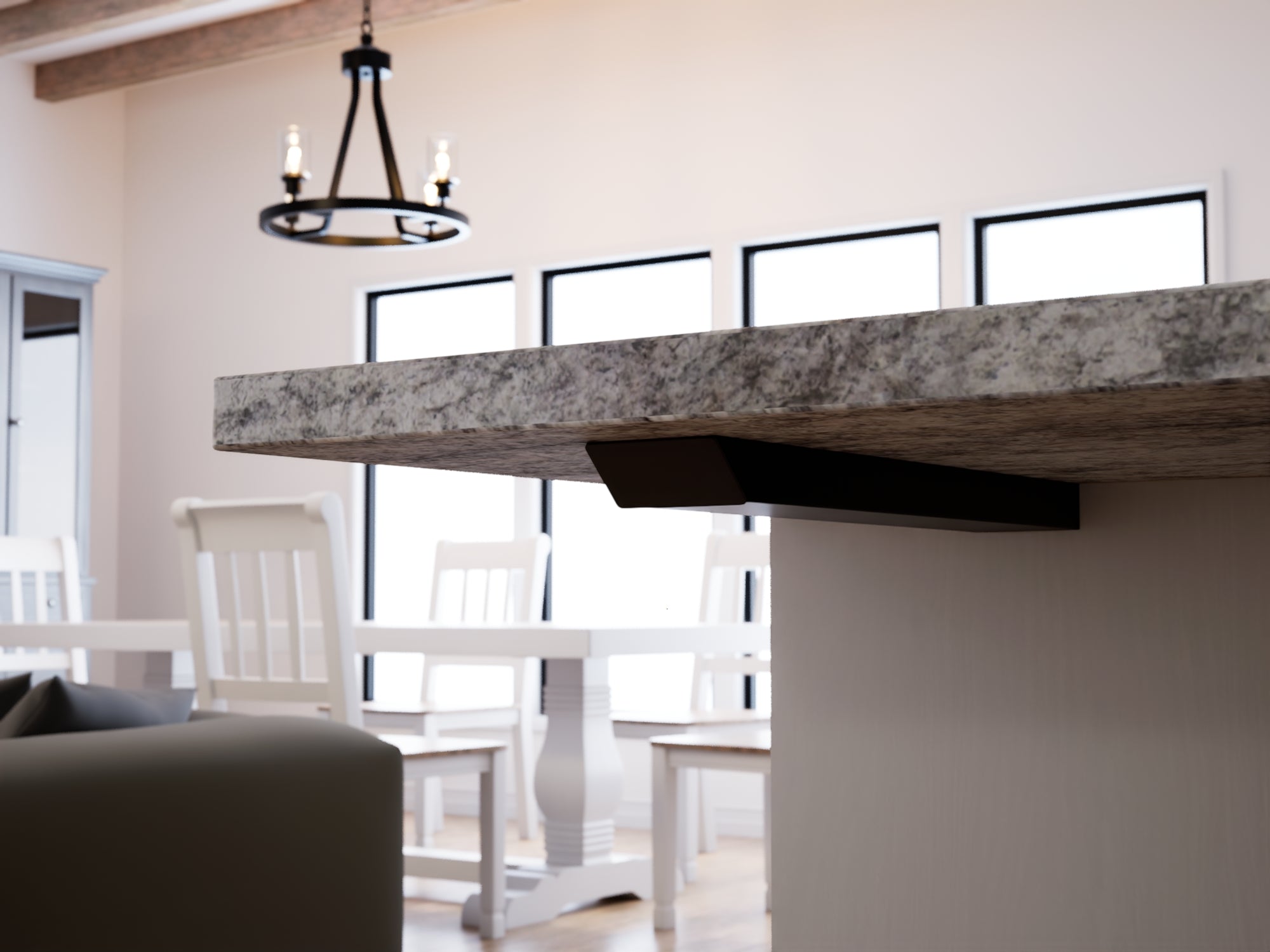 Industrial 1 inch Flat Wall Countertop Support Bracket | Original ...