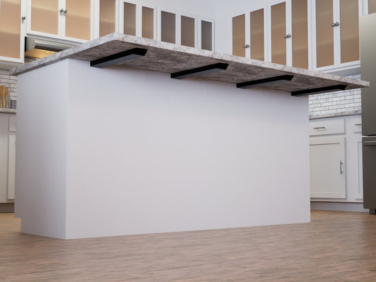 1 inch Hidden Island Support Bracket® | Heavy Duty Countertop Support ...