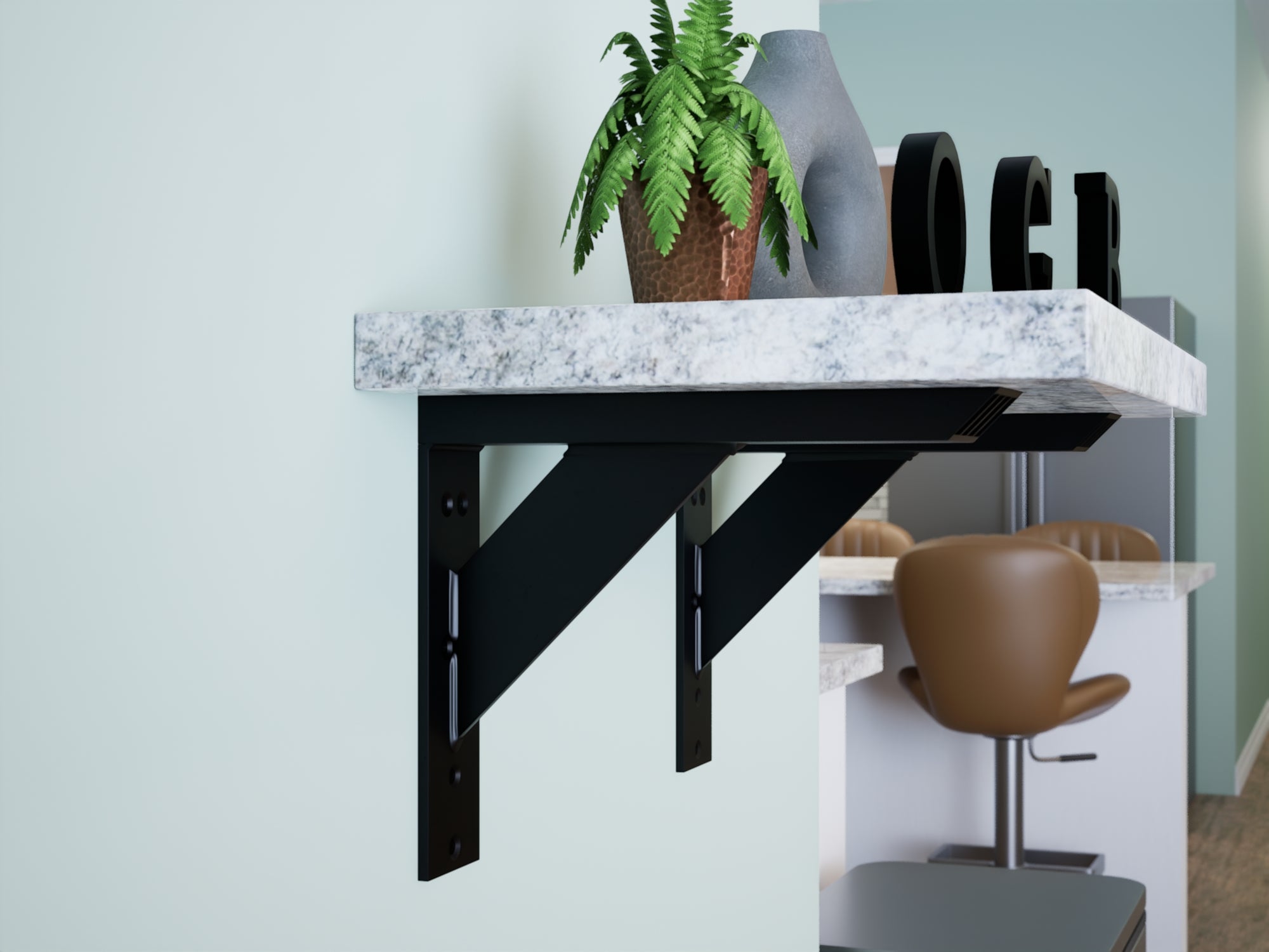 Large Shelf Bracket for Floating Shelves, Desks, and Countertops | OGB ...