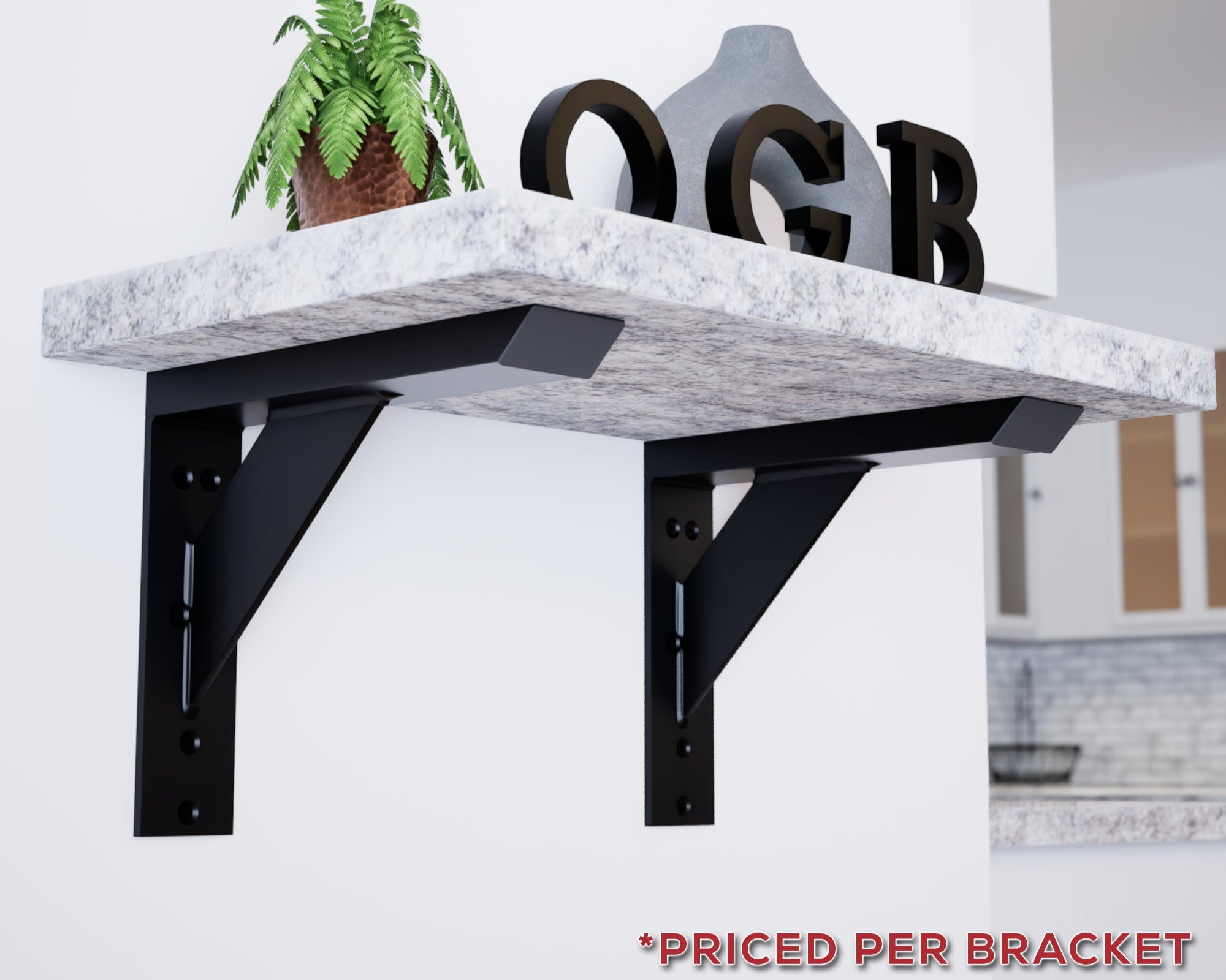 Industrial Large Shelf Bracket® | The Original Granite Bracket - The ...
