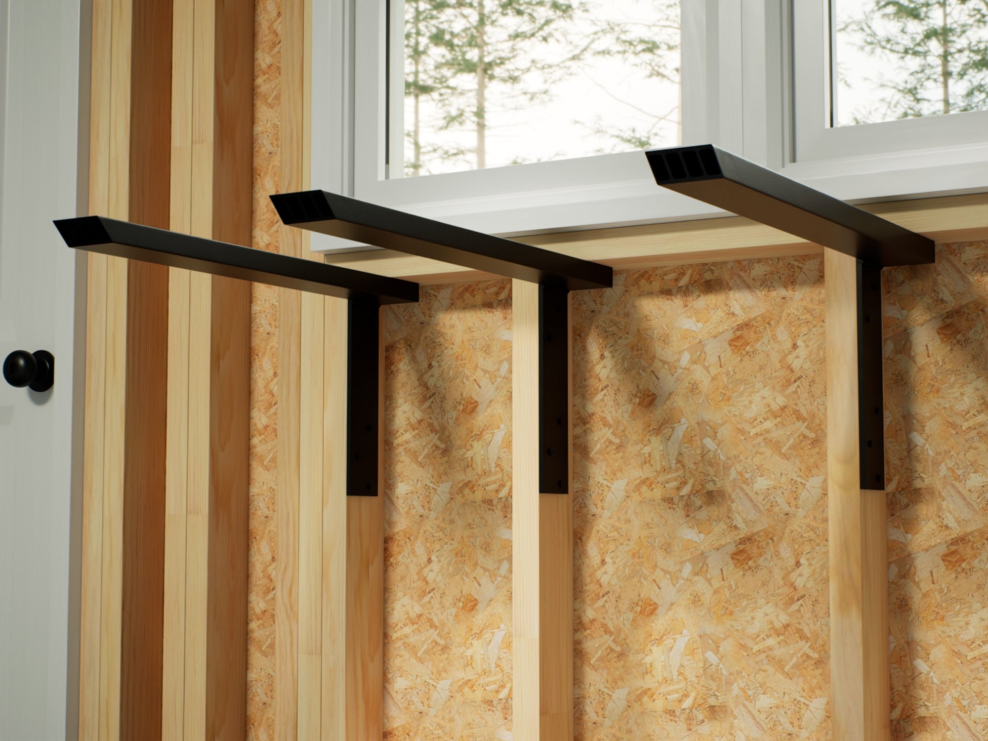 1 inch Side Wall Free Hanging Shelf Bracket | Heavy-Duty Concealed ...