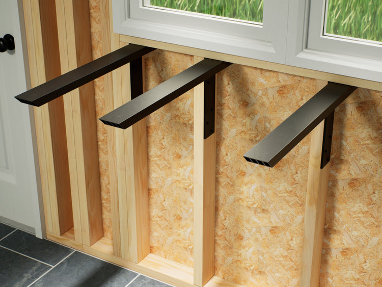 1 inch Side Wall Free Hanging Shelf Bracket | Heavy-Duty Concealed ...