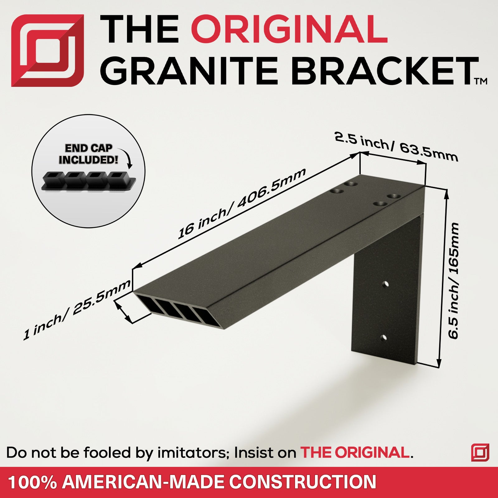 L-Bracket Support for Countertops | Original Granite Bracket - The ...
