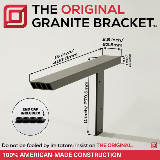 1 inch Side Wall Free Hanging Shelf Bracket | Heavy-Duty Concealed ...