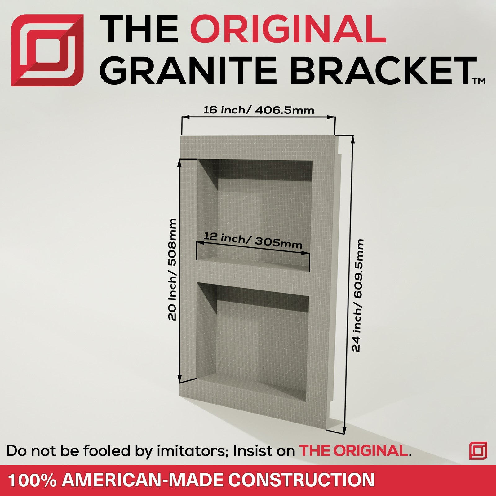Shower Niches | The Original Shower Niche - The Original Granite Bracket