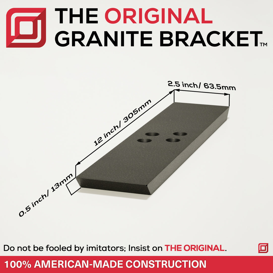 Flat Wall Countertop Support Bracket | Original Granite Bracket - The ...
