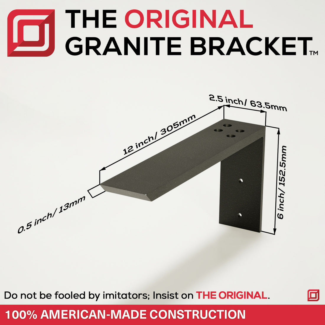 L-Bracket Support for Countertops | Original Granite Bracket - The ...