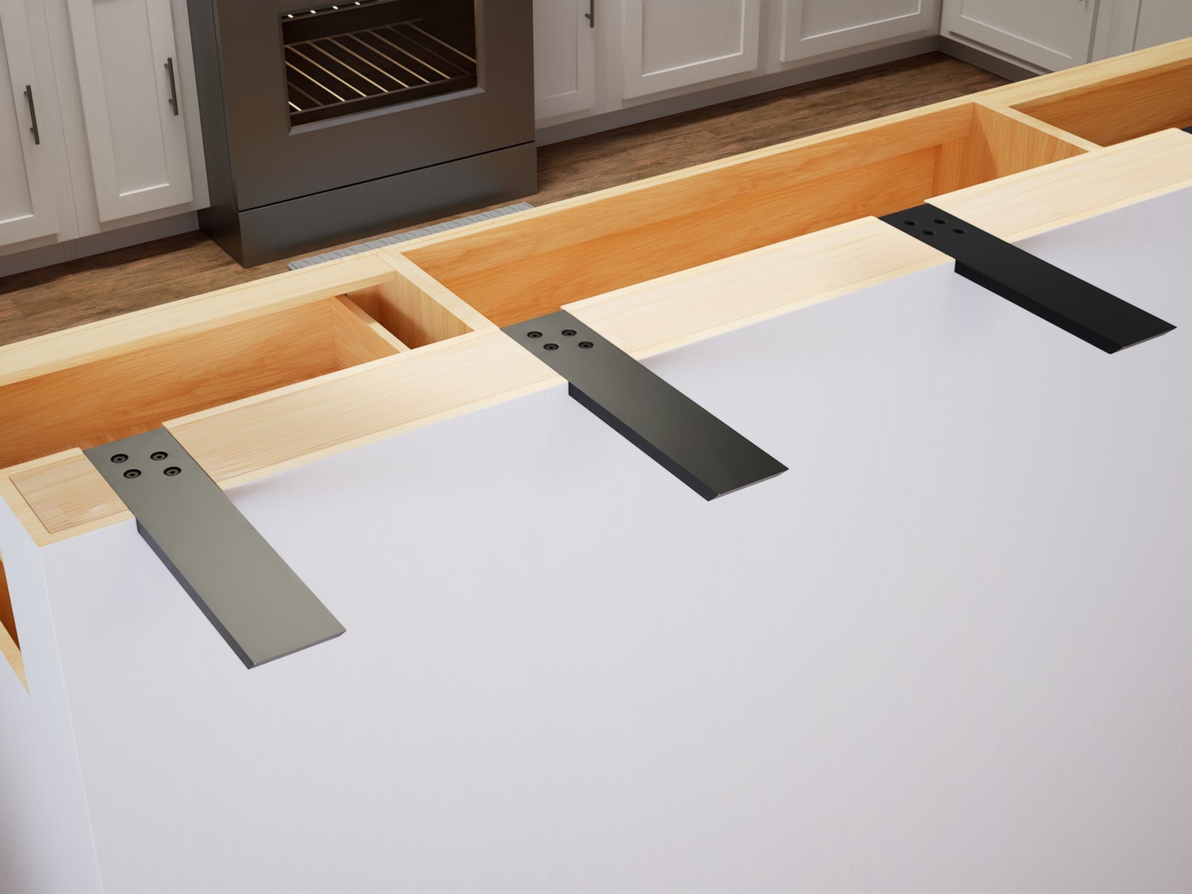 L-Bracket Support for Countertops | Original Granite Bracket - The ...