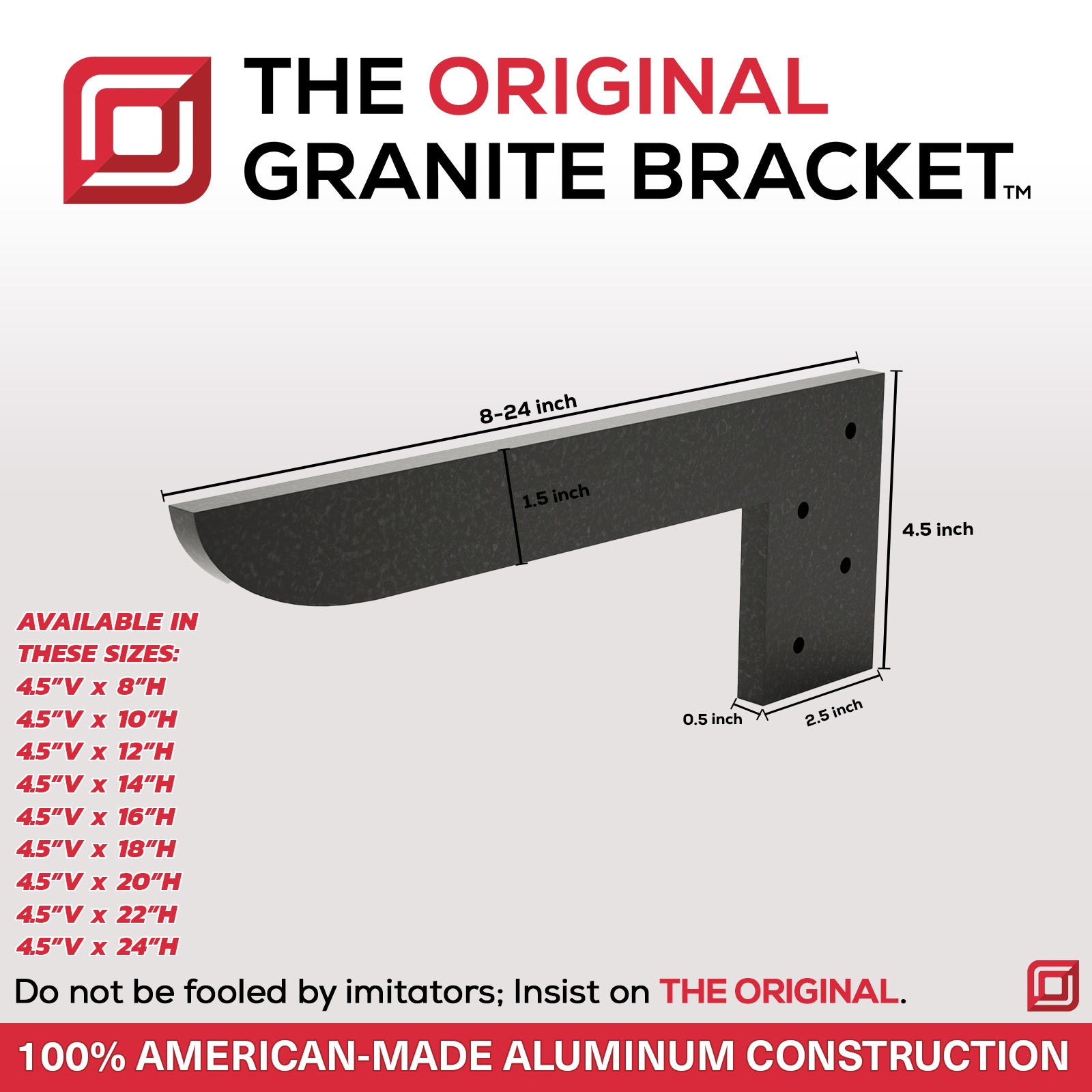 The Original Slim Side Wall Bracket™