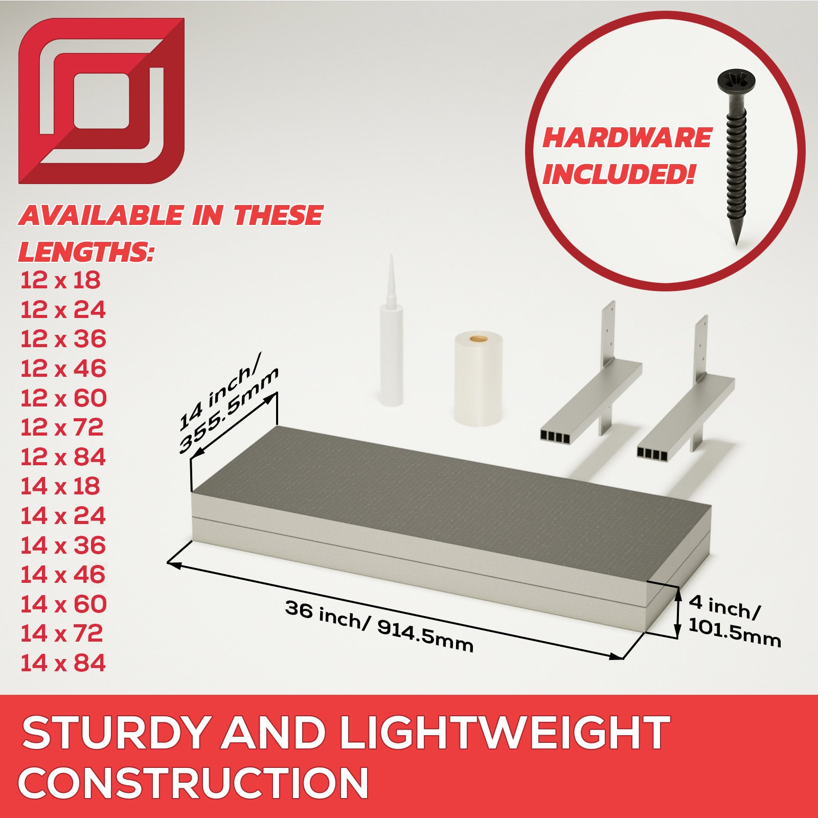The Original Floating Shower Bench Kit™ with The Original Shower Bench ...