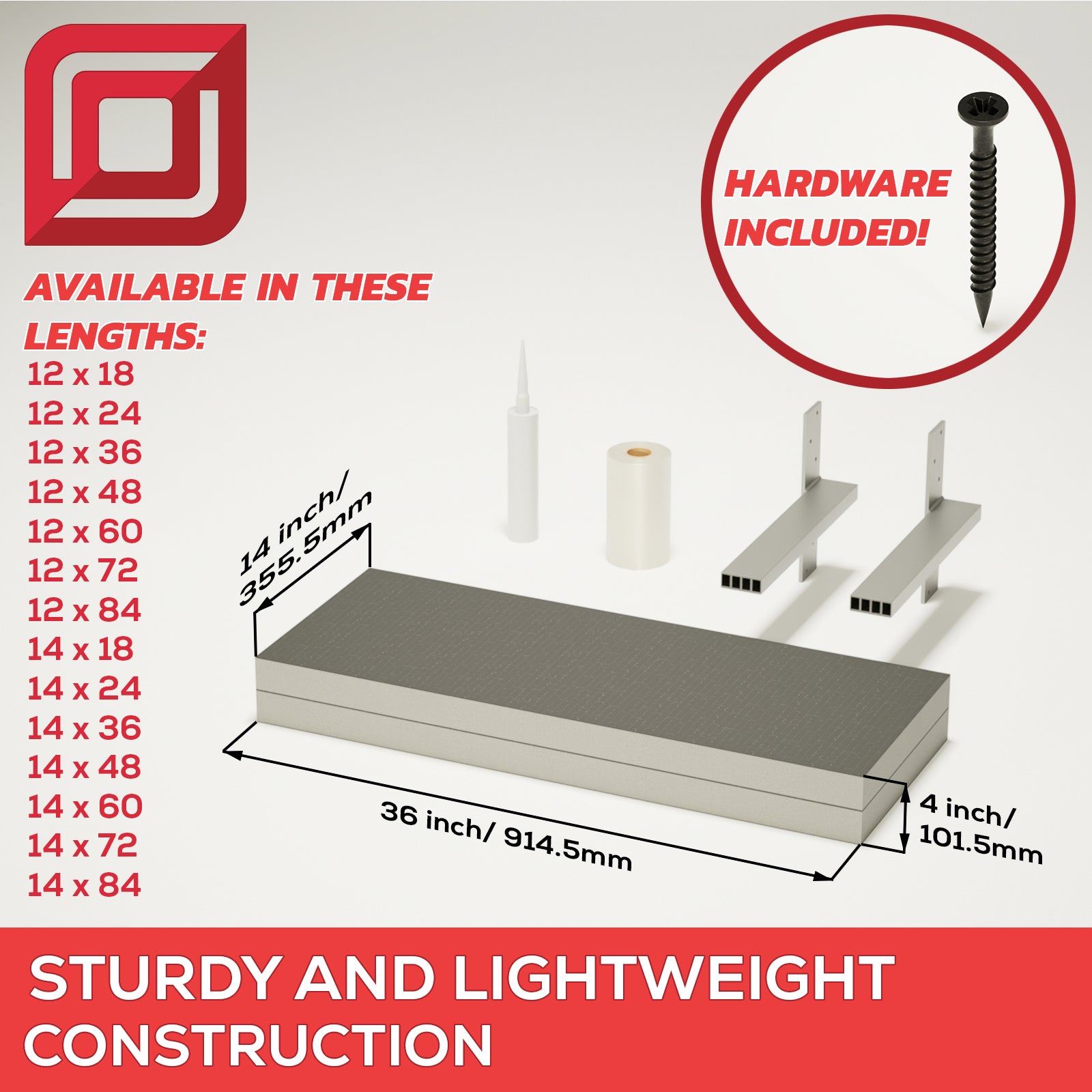 The Original Floating Shower Bench Kit™ with The Original Shower Bench ...