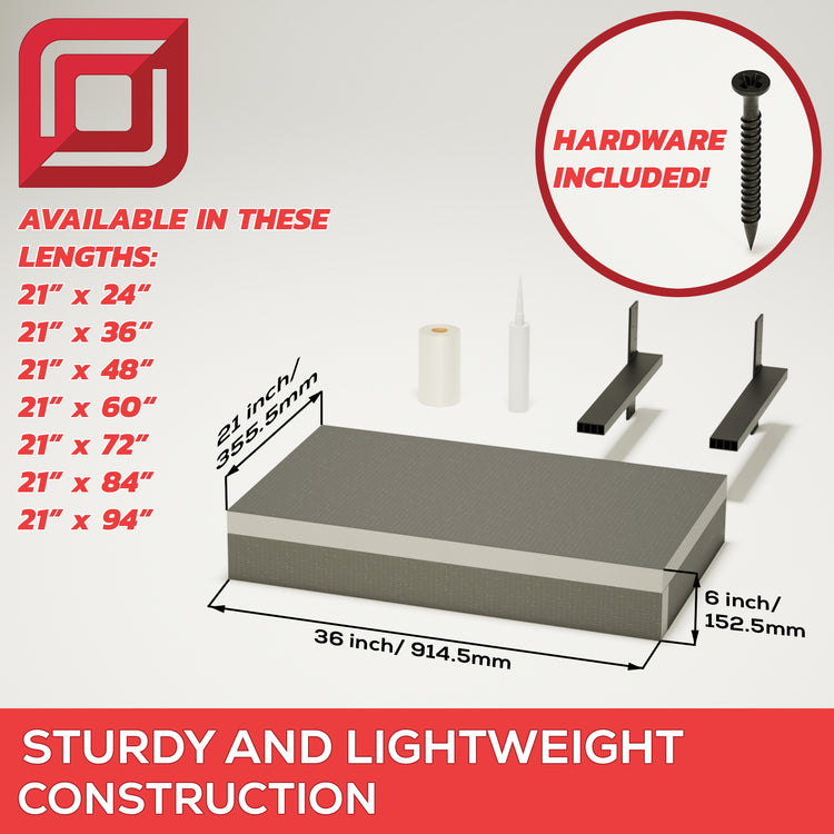 The Original Floating Bathroom Vanity Kit® with Original Vanity Bracket®