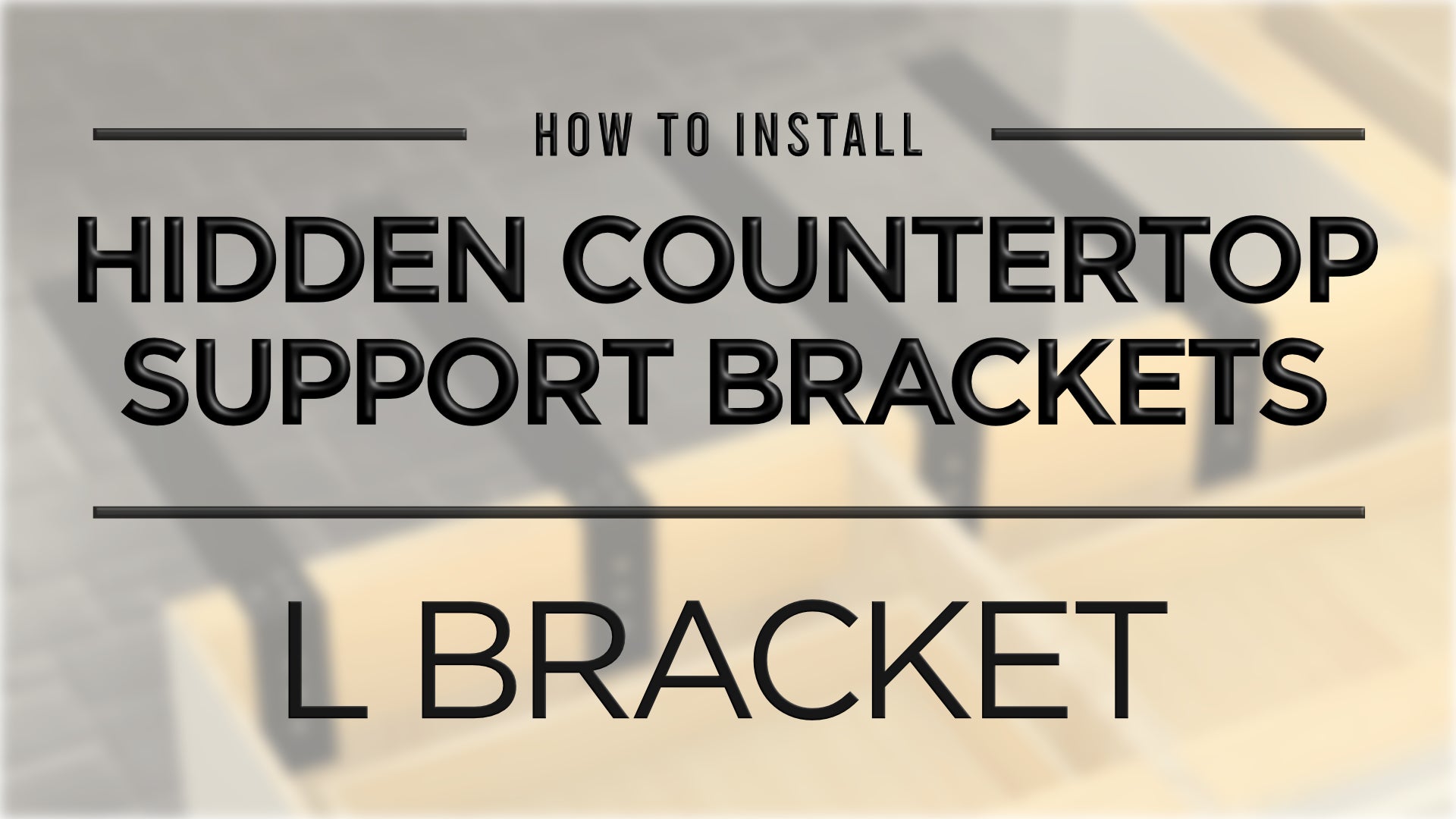L-Bracket Support for Countertops | Original Granite Bracket - The ...