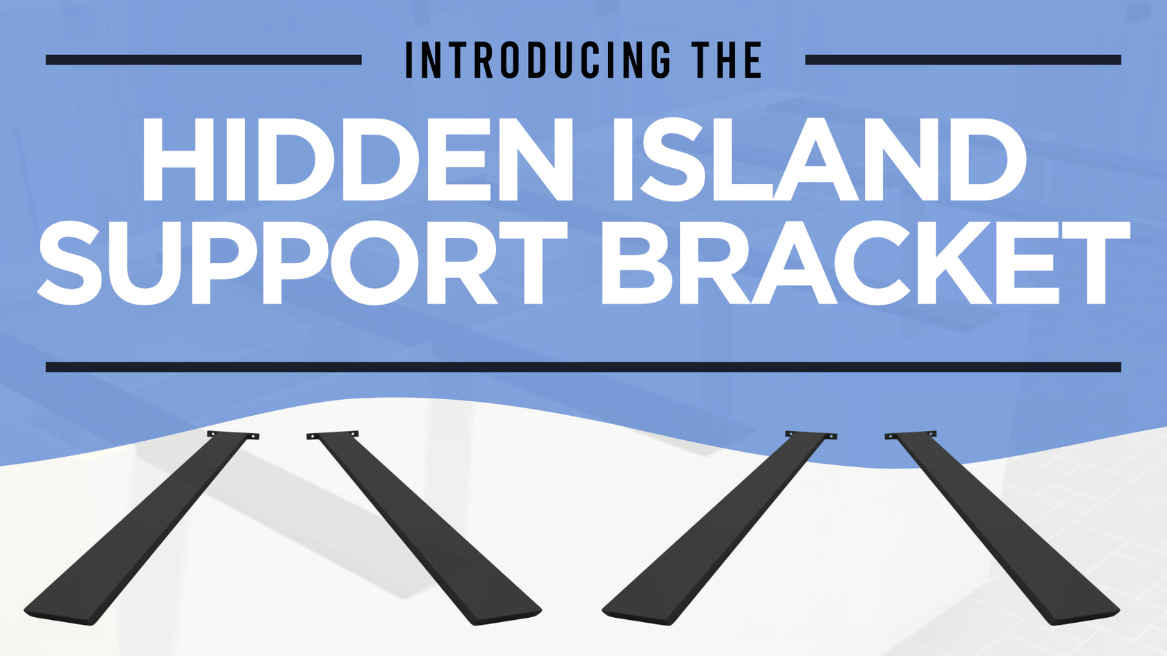 Hidden Island Support Bracket | Invisible Countertop Overhang Support ...