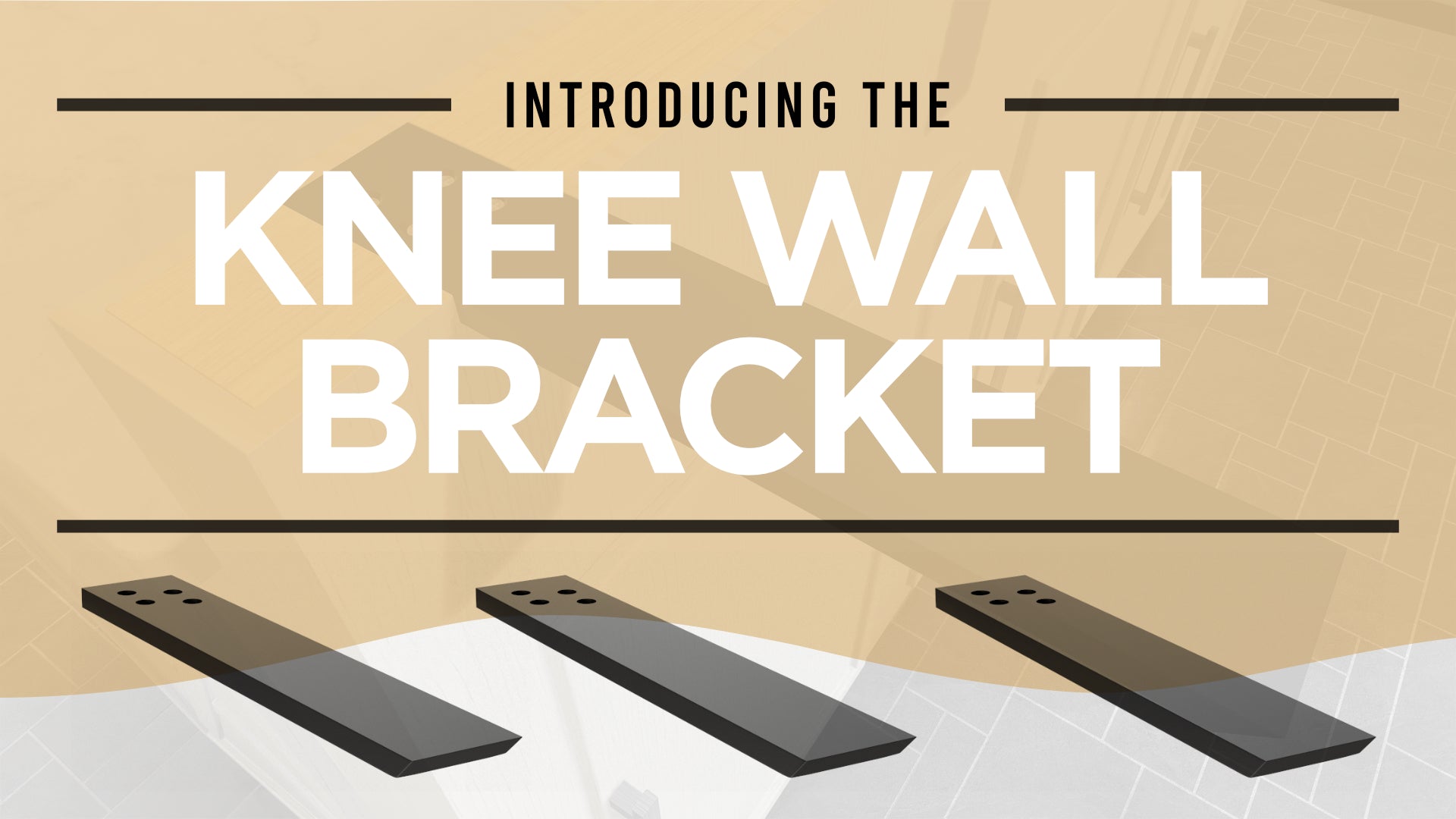 Knee Wall Countertop Support Bracket | Concealed Countertop Support ...