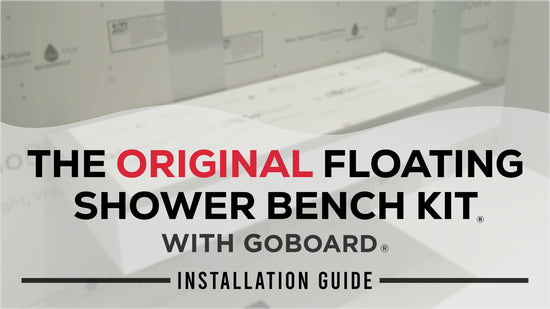 The Original Floating Shower Bench Kit­™ with GoBoard® | Free Shipping ...