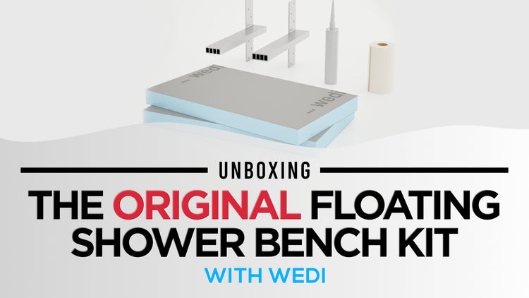 The Original Floating Shower Bench Kit­™ with Wedi® | Buy Today - The ...