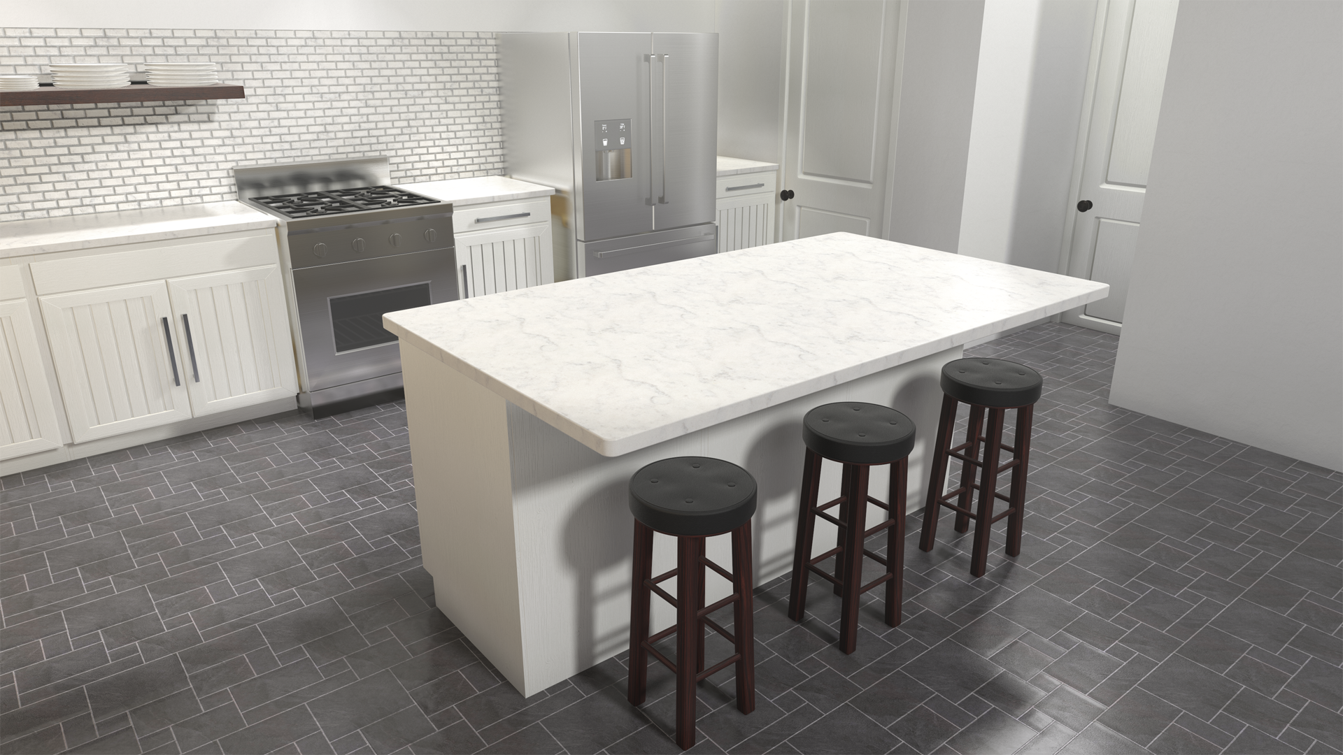 1 inch Hidden Island Support Bracket® | Heavy Duty Countertop Support ...